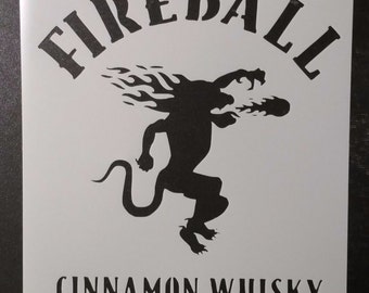 Fireball whiskey | Etsy