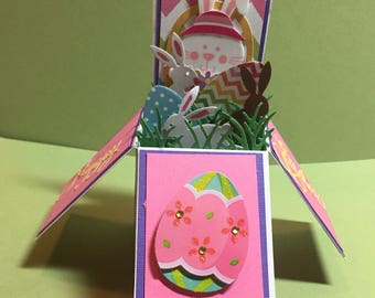 Easter pop up card | Etsy