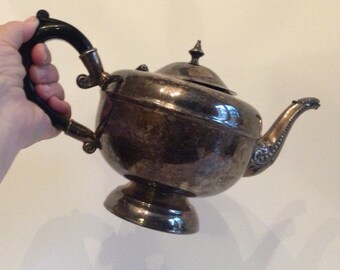 Silver plate teapot | Etsy
