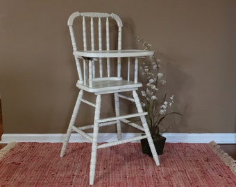 Wooden high chair | Etsy