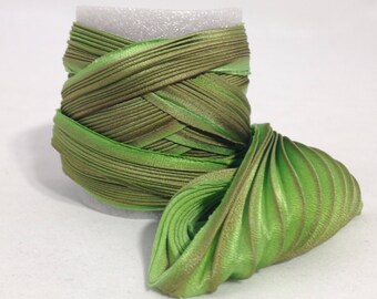 Shibori silk ribbon | Etsy