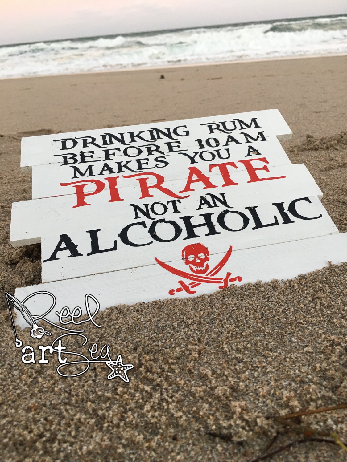 Pirate Sign Drinking Sign Rum Sign Drinking Rum Before