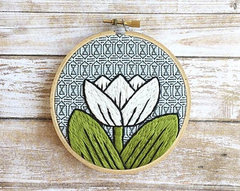 Blackwork embroidery | Etsy