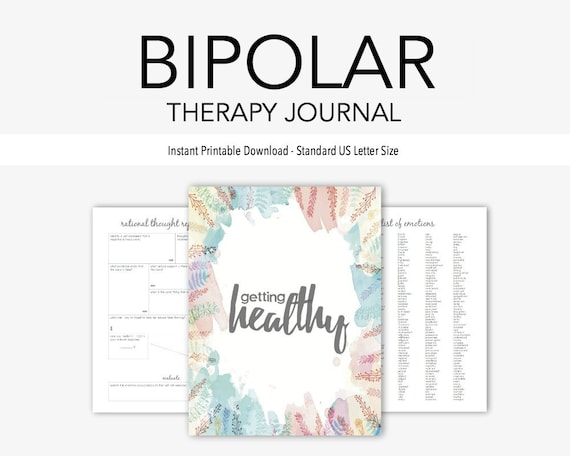 Bipolar Disorder Therapy Journal: Mental Health Depression