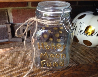 Honeymoon fund jar | Etsy