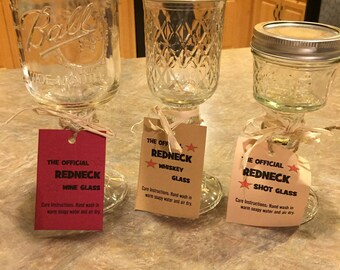 Mason jar shot glass | Etsy