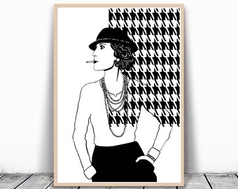 Coco chanel poster | Etsy