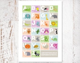 Animal alphabet | Etsy