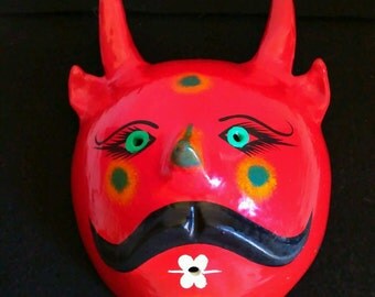 Unique devil mask related items | Etsy