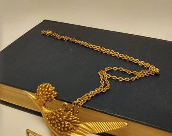 Items similar to Vintage J Ritter Roadrunner Pendant Necklace Turquoise ...