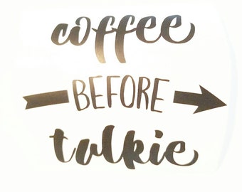 Not before coffee | Etsy