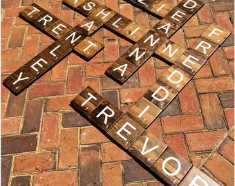 Large scrabble tiles | Etsy