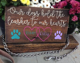 Unique dog wooden sign related items | Etsy