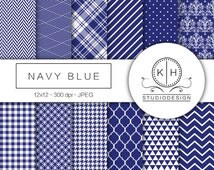 Unique navy blue paper related items | Etsy