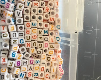 Alphabet beads | Etsy