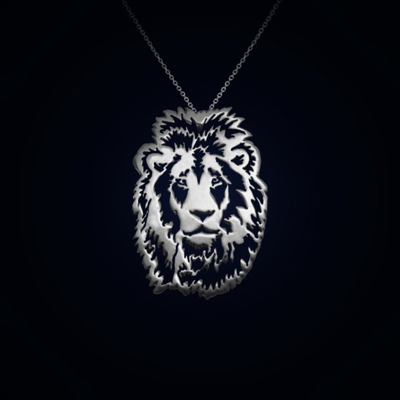 The Lion silver lion lion necklace lion pendant silver
