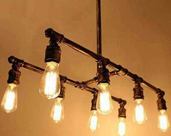 Pipe chandelier | Etsy