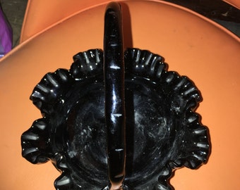 Fenton glass basket | Etsy