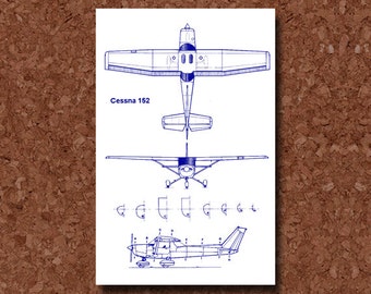 Cessna blueprint | Etsy