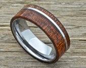 Wood wedding band | Etsy