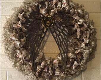 Angel wreath | Etsy