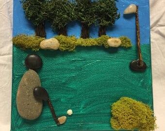 Golf art | Etsy