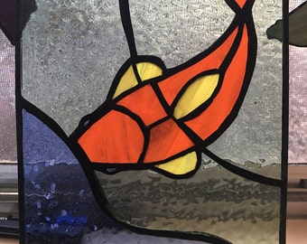 Koi stained glass | Etsy