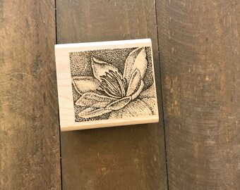 Lily rubber stamp | Etsy