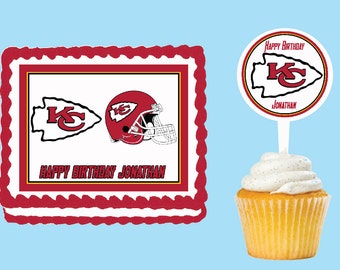 Chiefs cake topper | Etsy