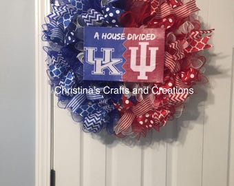 House divided wreath | Etsy