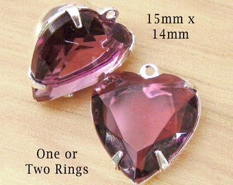 Purple heart ring | Etsy