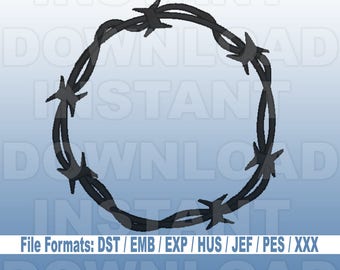 Barbed wire monogram | Etsy