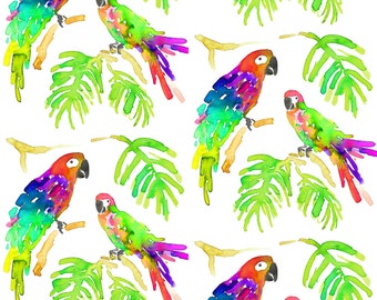 Parrot fabric | Etsy