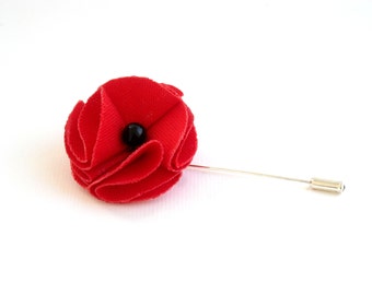 Poppy lapel pin | Etsy