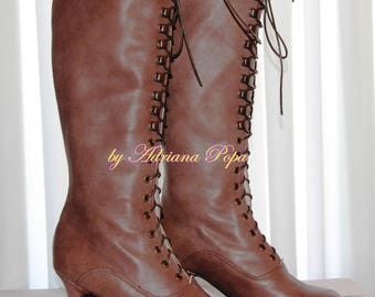 custom hand made Victorian boots by VictorianBoots on Etsy