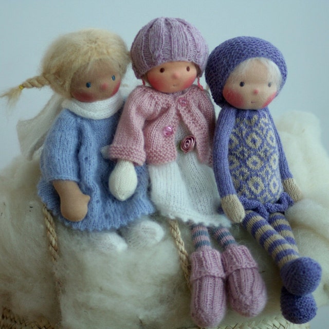 Peperuda Organic Waldorf Dolls von PeperudaKnittedDolls auf Etsy