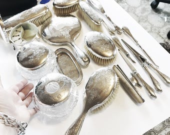 Sterling vanity set | Etsy