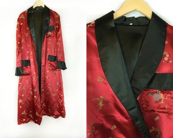 Silk smoking jacket | Etsy