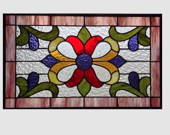 Stain glass valance | Etsy