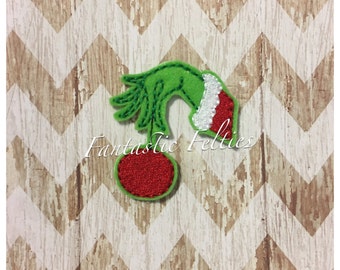Grinch applique | Etsy