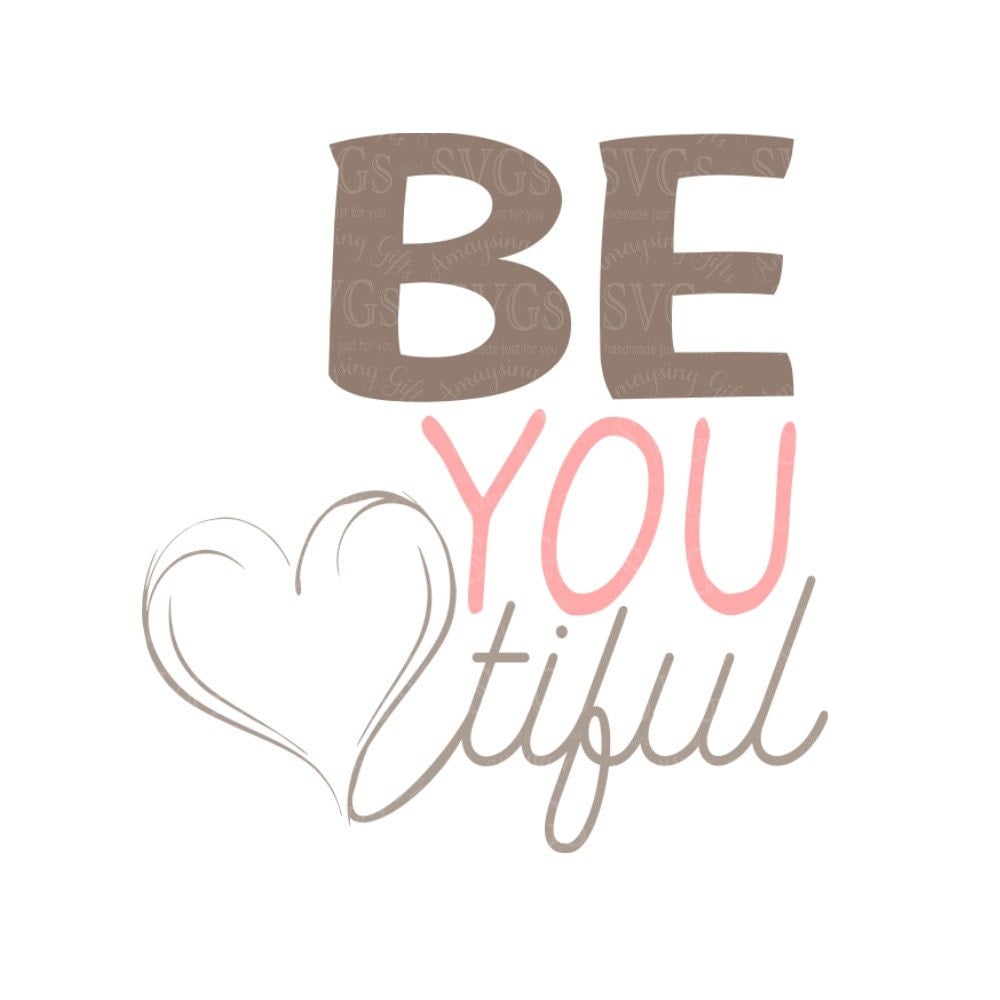 SVG Be You tiful Tshirt Design Pallet Sign Design