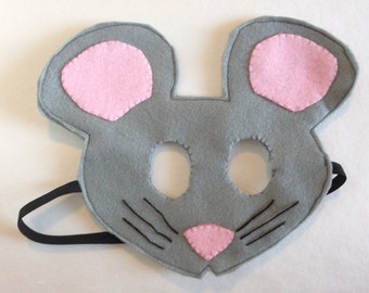 Felt mouse mask | Etsy
