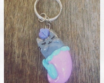 Cat keychain | Etsy