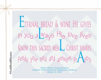 Communion poem | Etsy