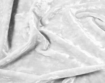 White velvet fabric | Etsy