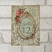 Antique style wedding table number cards names vintage frame