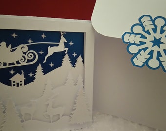 3d christmas card | Etsy