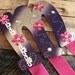 Purple letter M bow holder / free bow