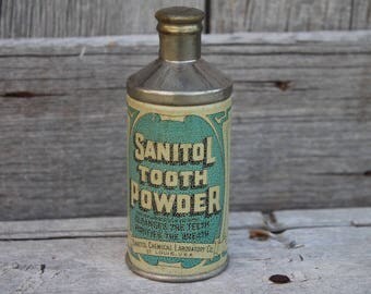 Vintage tooth powder | Etsy