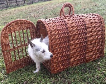 Wood dog crate | Etsy
